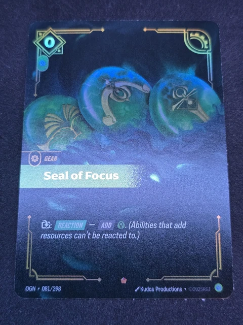 RIFTBOUND LEAGUE of Legends Origins Seal of Focus 081/298 £13.40 ...