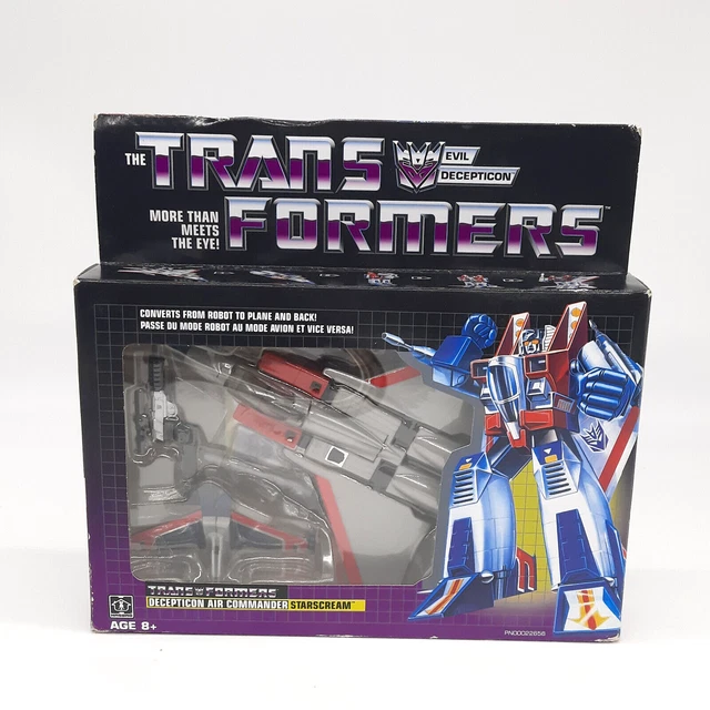 TRANSFORMERS STARSCREAM G1 Reissue Decepticon Walmart Exclusive Takara ...