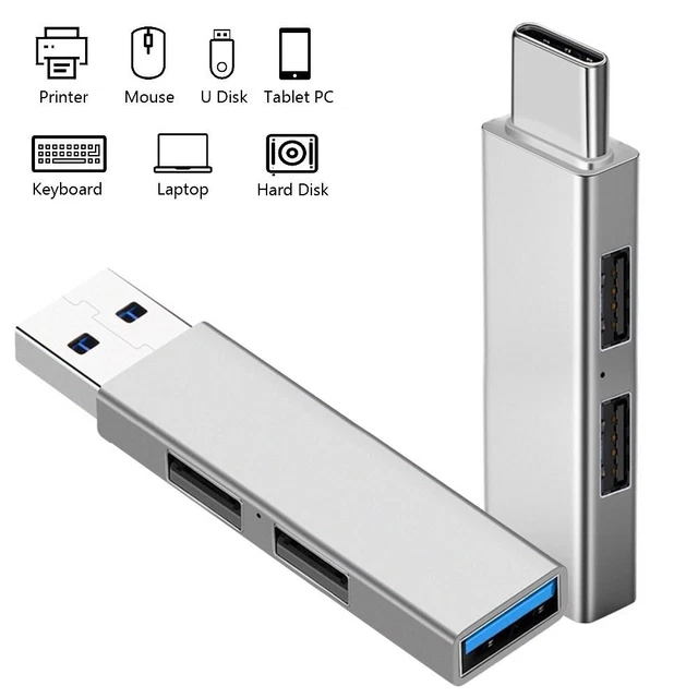 PORTS EXPANSION DOCK USB 3.0 Expander Data Transmission Type-C Hub OTG ...