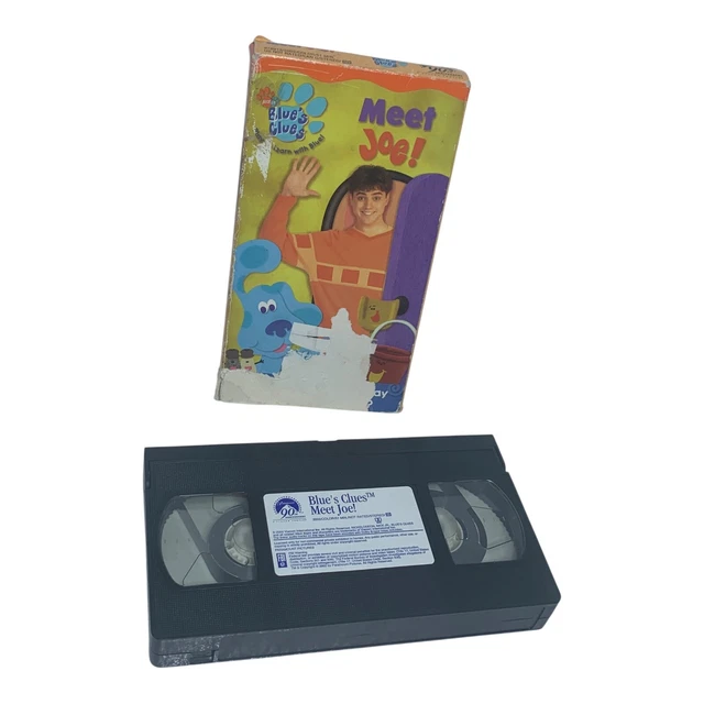 BLUES CLUES MEET Joe VHS 2002 Nick Jr Joe's First Day & Joe Gets A Clue ...