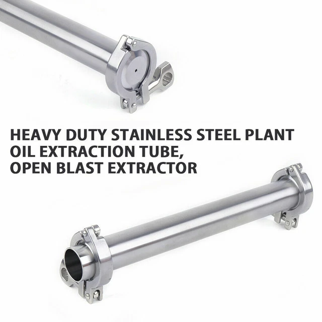 12INCH STAINLESS STEEL Plant Oil Extraction Tube Vacuum Pipe Plant Oil ...