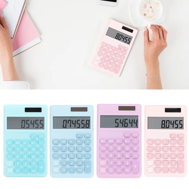 CALCULATORS 8 BIT Display Small Calculator Big Button Design For ...