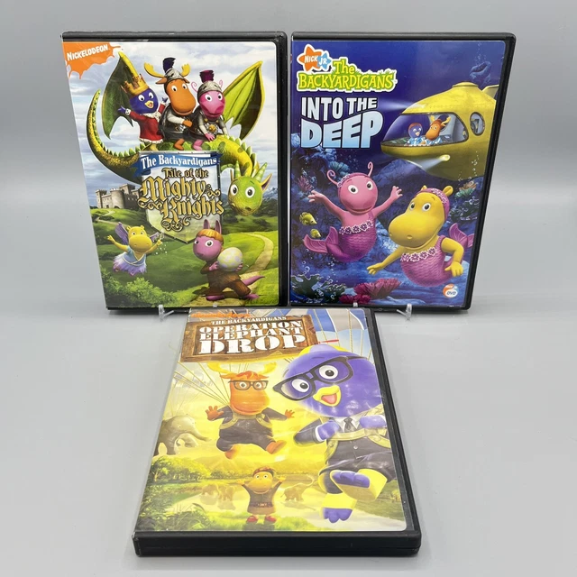 LOT OF 3 DVD The Backyardigans Mighty Knights, Into the Deep, Elephant ...