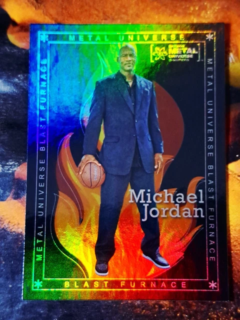 2021 METAL UNIVERSE Champions Michael Jordan Blast Furnace Holo Card # ...