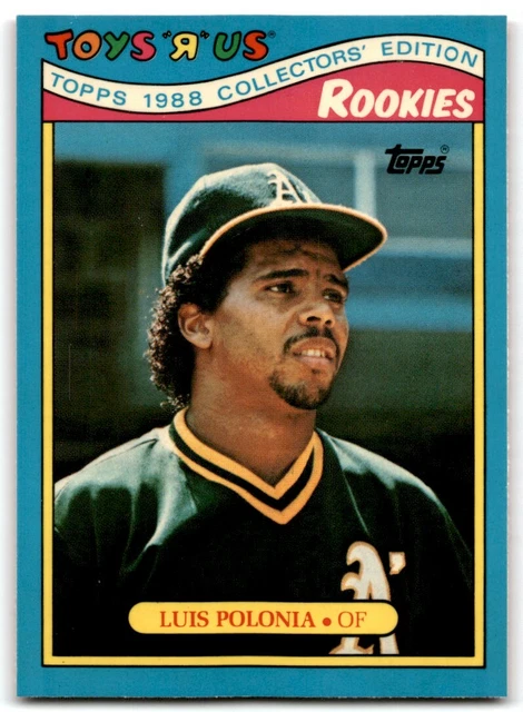 1988 TOPPS TOYS'R'US Rookies Luis Polonia Oakland Athletics #24 EUR 1 ...