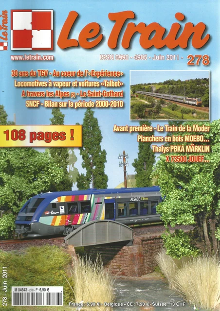 LE TRAIN N°278 Loco Vapeur Et Voitures "Talbot" / Saint-Gothard / Train ...