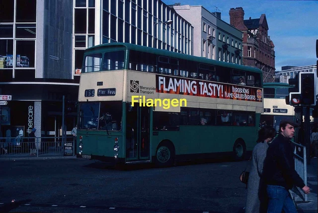 ORIGINAL BUS COLOUR SLIDE Merseyside Transport Leyland Atlantean ...