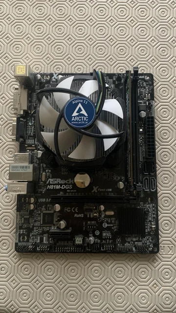 ASROCK H81M-DGS MOTHERBOARD with 8GB Memory and I5-4590CPU @3.3Ghz, £42 ...
