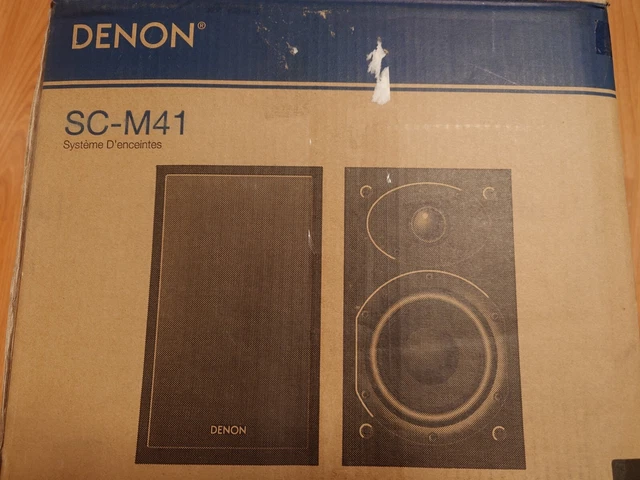 DENON SPEAKERS M Series Black Pair SC-M41 SCM41BKEM. Free Next day ...