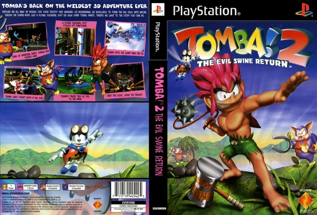 - TOMBA TOMBAI 2 PS1 Front PAL Box Art Case Insert Cover only £4.49 ...