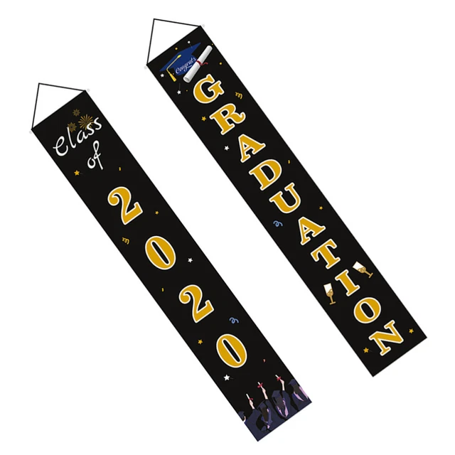 GRADUATION SEASON CONGRATS Grad Banner Graduation Porch Sign 2020 ...