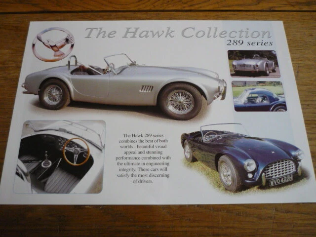 HAWK CARS AC/SHELBY Cobra Replica Kit Car Brochure EUR 6,84 - PicClick FR