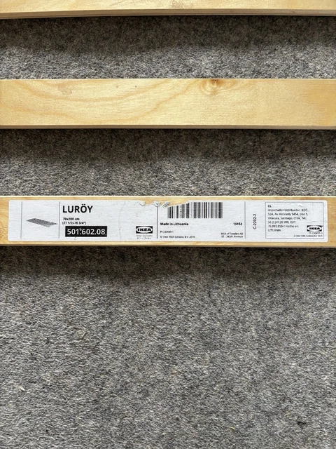 LURÖY IKEA BED Slats, 501.602.08, 70x200 cm (27 1/2×78 3/4*) £8.10 ...