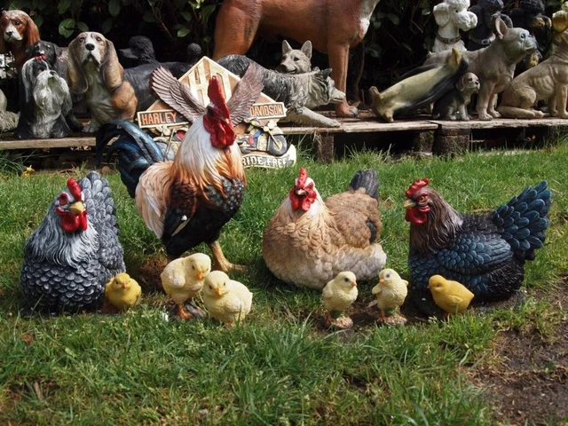 Verwunderlich Deko Huhn Lebensecht Bild