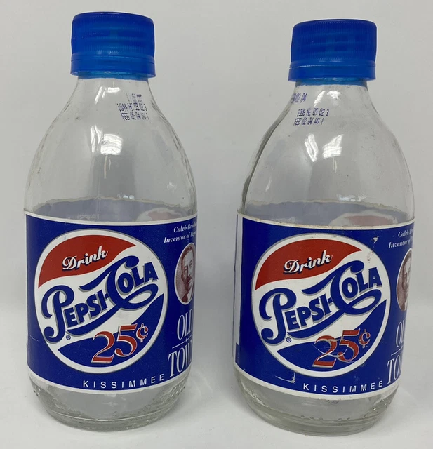 PEPSI COLA 25 Cent Paper Label 6 inch Soda Bottle Old Town Kissimmee ...
