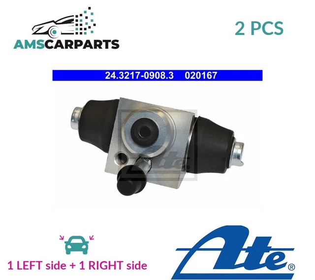 DRUM WHEEL BRAKE Cylinder Pair Rear 243217-09083 Ate 2Pcs New Oe ...