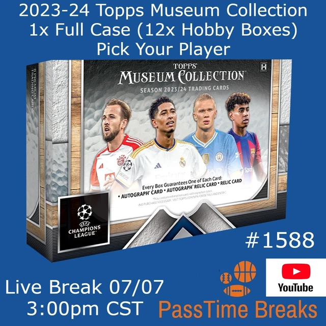 KOBBIE MAINOO 2023-24 COLLEZIONE MUSEO UEFA - 1x Custodia 12x Hobby Box ...