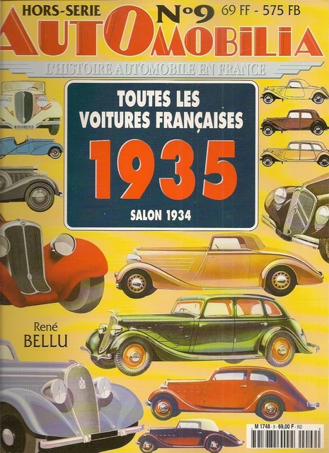 AUTOMOBILIA HS 9 Toutes Les Voitures Francaises 1935 (Salon De 1934) £ ...