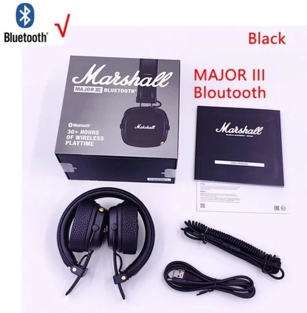 MARSHALL-MAJOR III 3 Casque filaire et sans fil avec micro et Bluetooth ...