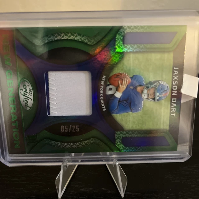 2025 PANINI CERTIFIED - Jaxson Dart New Generation (RC) 2 color Patch ...