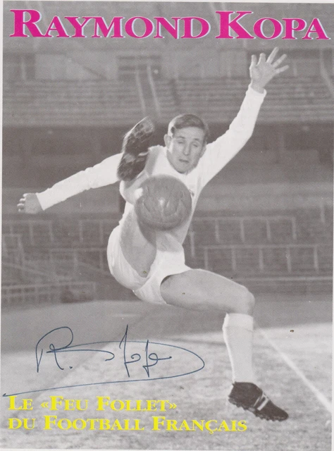 FOOTBALL FICHE De Raymond Kopa Avec Signature Originale EUR 9,99 ...
