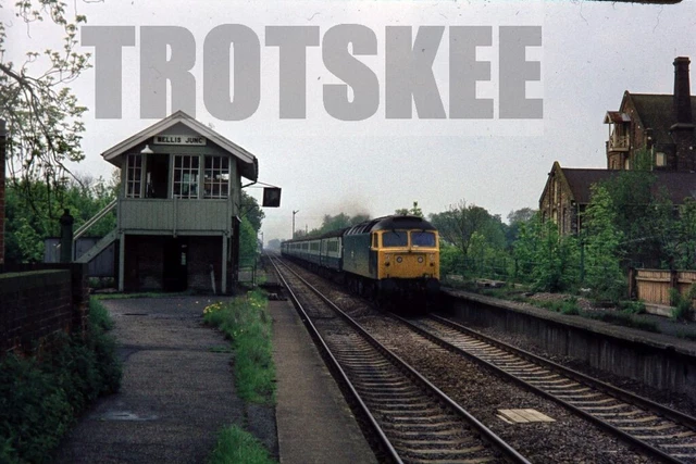 35MM SLIDE BR British Railway Diesel Loco Class 47 47501 Mellis Jct ...