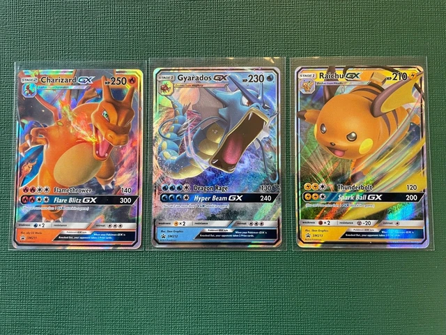 POKEMON 2019 CHARIZARD Gyarados Raichu Gx - Tin Promos Hidden Fates ...