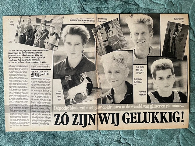 DEPECHE MODE+KIM WILDE+BERICHT+HOLLAND+DAVE Gahan+Martin Gore+Fletch+ ...