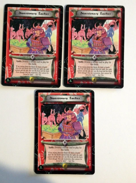 DIVERSIONARY TACTICS (3) L5R Legend of the Five Rings CCG Jade Edition ...