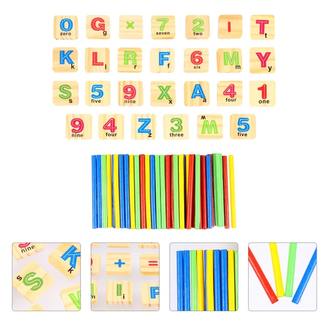 MATH STICK ARITHMETIC Rods Children's Mathematical Calculation Toy Kit ...