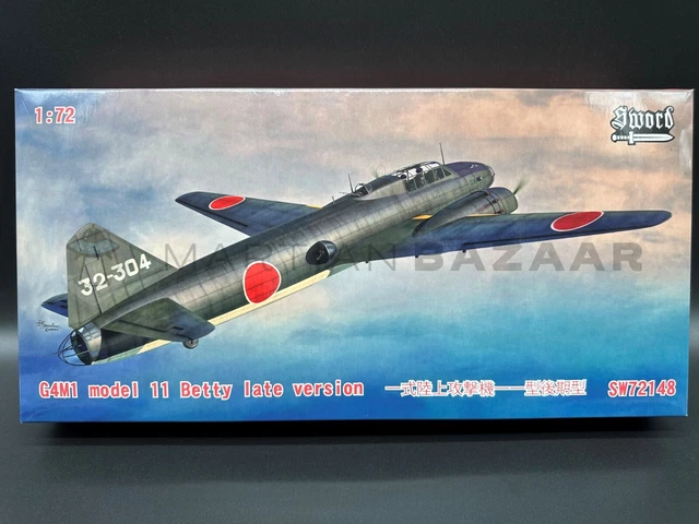 SWORD 1/72 SW72148 Mitsubishi G4M-1 Model 11 "Betty" (Late) - NEW! $57. ...
