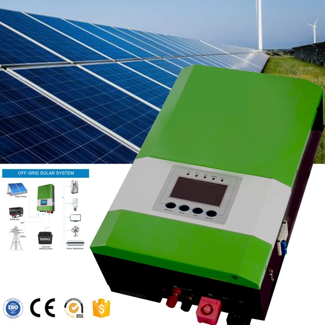 4000W SOLAR WECHSELRICHTER mit 60A MPPT Laderegler 12V 24V 48V auf 230V Inverter £606.24 ...