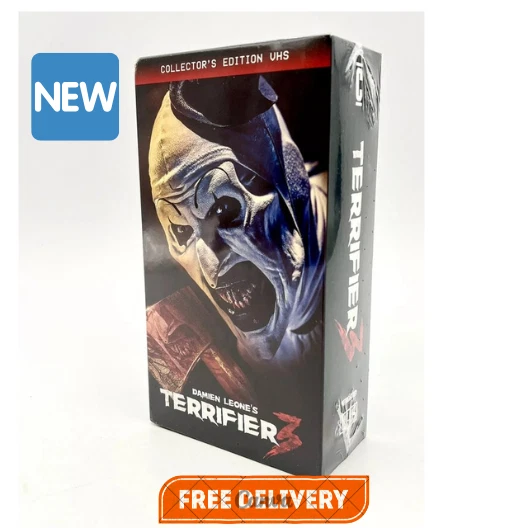DAMIEN LEONE'S TERRIFIER 3 Collectors Edition VHS 2024 New £54.90 ...