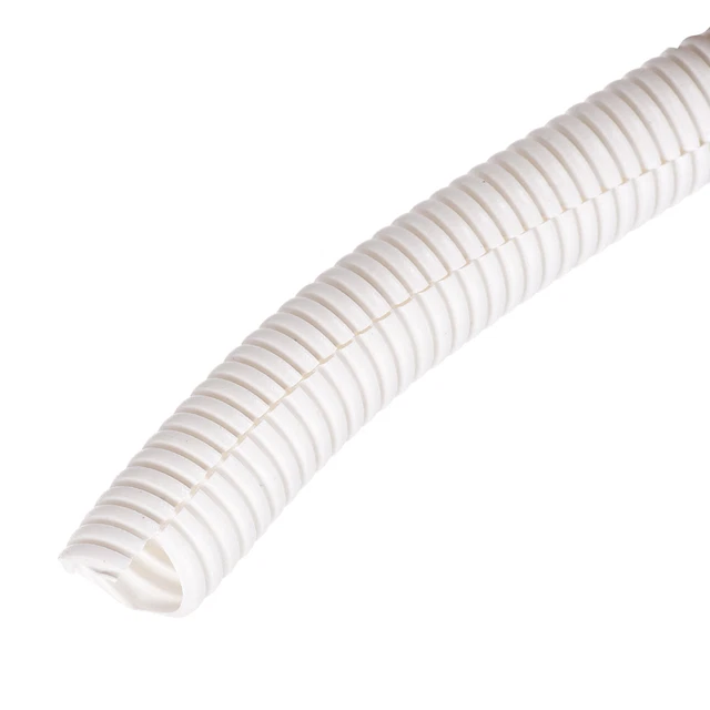 SPLIT WIRE LOOM Tubing PE Corrugated Pipe Conduit 10ft Length 20x25mm ...