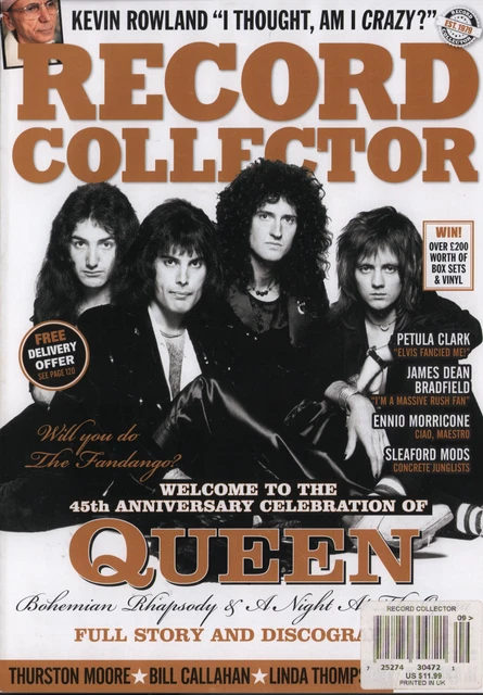 RECORD COLLECTOR MAGAZINE Queen Exclusive Freddie Mercury James Dean ...