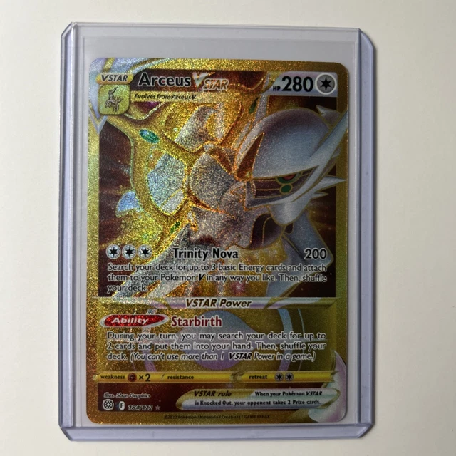 ARCEUS VSTAR 184/172 Gold Secret Rare Brilliant Stars Pokémon Card 2022 NM-Mint EUR 32,55 ...