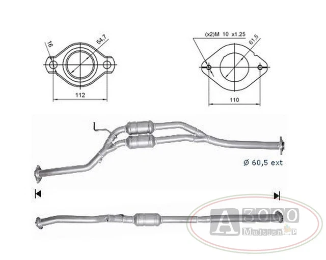 CATALIZZATORE DFC LEXUS IS220 2.2TD D4D DPF 2231 cc 130 Kw / 177 cv ...