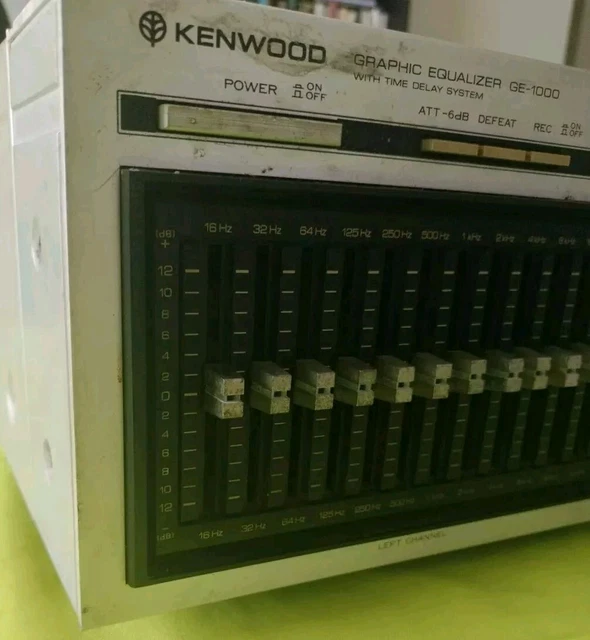 VINTAGE KENWOOD GE-1000 12-Band Graphic Equalizer with Time Delay $190. ...