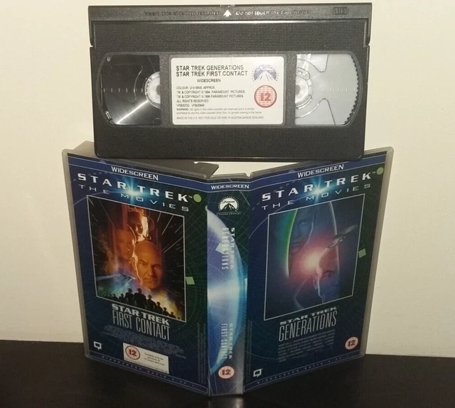 STAR TREK GENERATIONS & FIRST CONTACT Double Feature VHS £1.75 ...