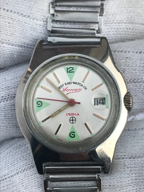 VINTAGE WEST END Watch Co Sowar Prima Manual Winding Swiss Men's Watch ...