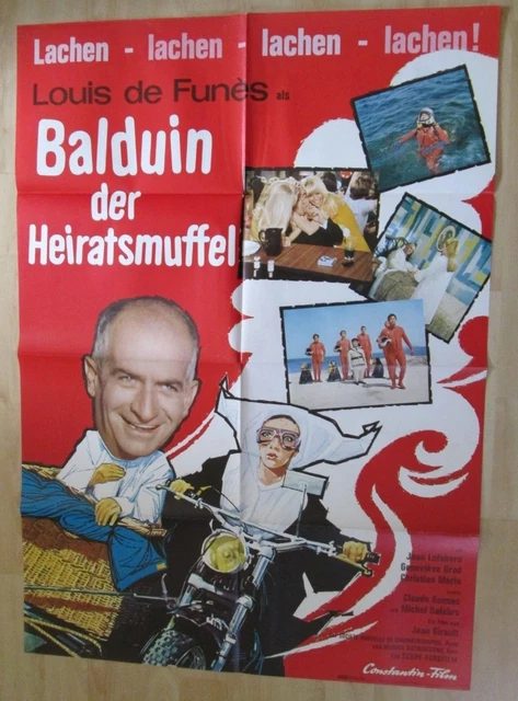 FILMPLAKAT - BALDUIN der Heiratsmuffel ( Louis de Funes ) EUR 22,95 ...