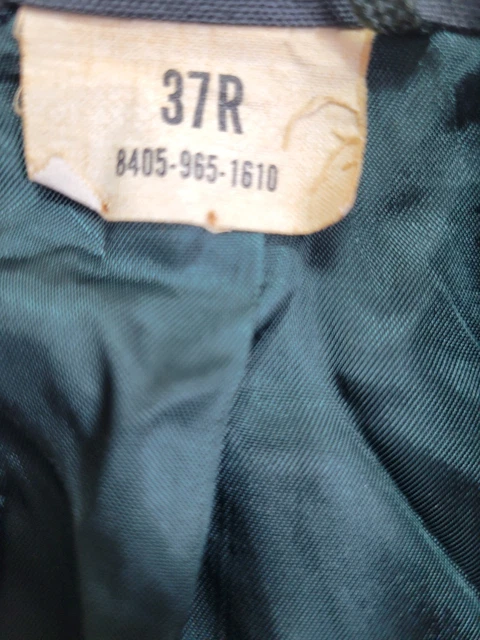 VTG US ARMY Airborne Uniform Jacket Coat Officer Tropical AG-344 Men's ...