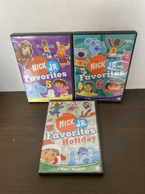 NICK JR FAVORITES DVD lot Dora Blues Clues Vol 5 Vol 6 Holiday ...