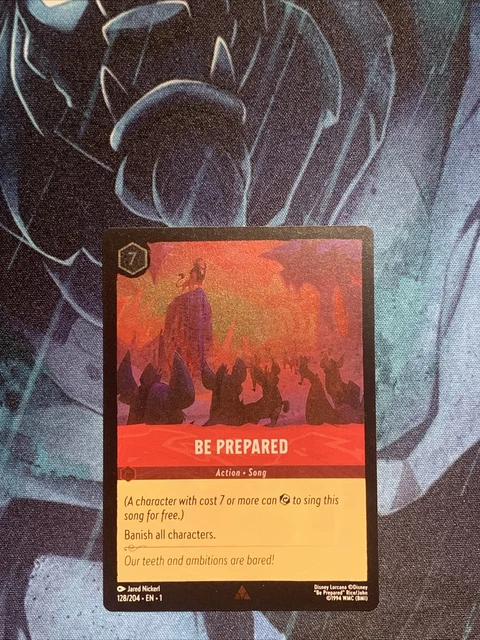 DISNEY LORCANA BE Prepared 128/204 Rare The First Chapter COLD Foil ...