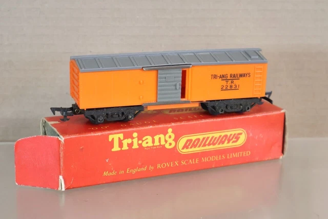 TRIANG R114 TRANSCONTINENTAL TC Orange Boîte Voiture Wagon 1956 Version ...