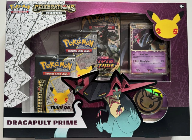 POKEMON TCG 25TH Anniversary Celebrations Dragapult Prime Collection ...