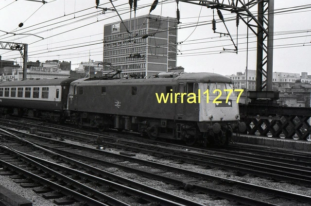 ORIGINAL B&W RAILWAY negative Class 81 81014 at Glasgow Central £3.25 ...