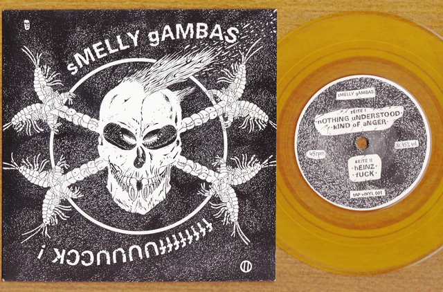 RARE SP PUNK 1990 SMELLY GAMBAS Chez Tap Vinyl N° 001 - Ensemble proche ...