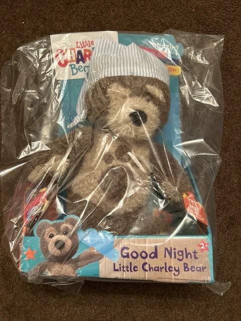 LITTLE CHARLEY BEAR Good Night 12" Talking Soft Plush Toy CBeebies ...