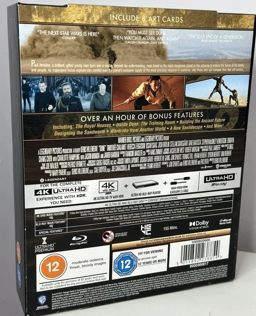 DUNE PAIN BOX Limited Edition 4K Ultra HD Blu-ray Brand New And sealed £19.49 - PicClick UK